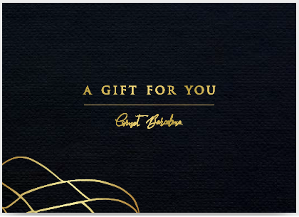 Luxury Gift Card - Cornet Barcelona